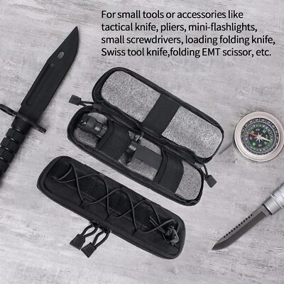 Tactical Knife Sheath Bag Molle Flashlight Holster Pouch Utility Tool ...