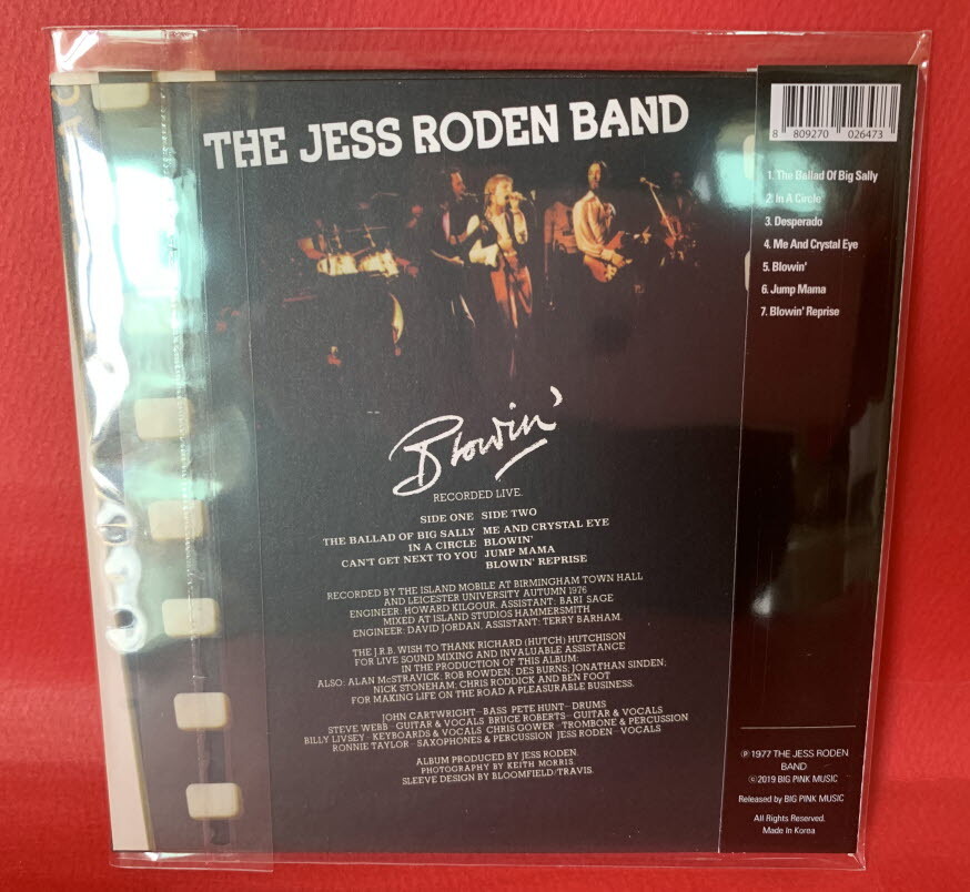 THE JESS RODEN BAND-BLOWIN' KOREA BIG PINK MINI LP CD SEALED OBI | eBay