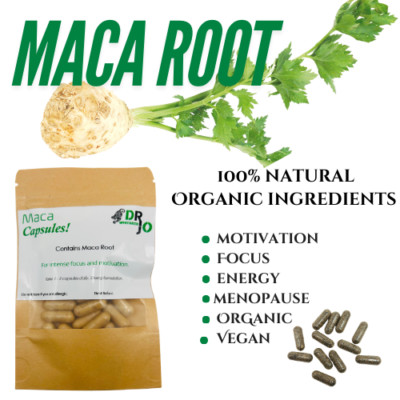 Maca Root - Organic-Strong Formula. No GMOs - Mental Clarity-Energy ...