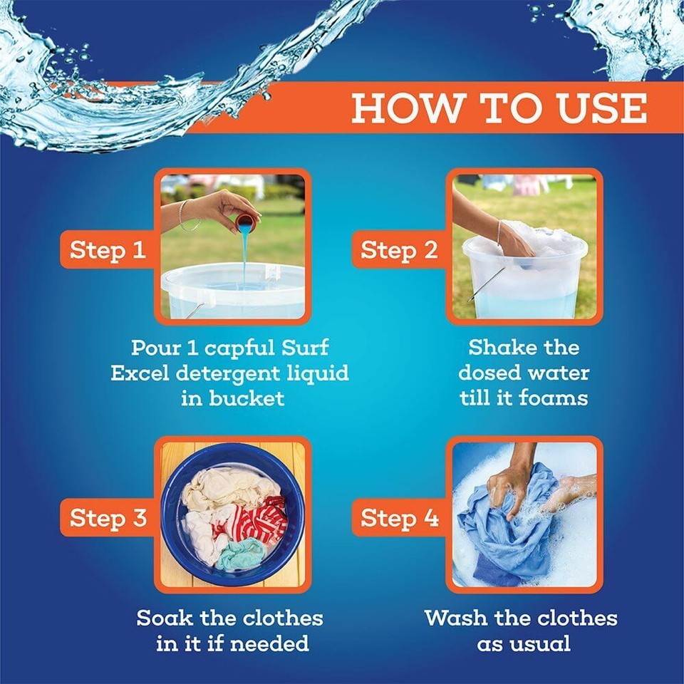 Surf Excel Hygienic Boosters Laundry Detergent Washing Powder For ...