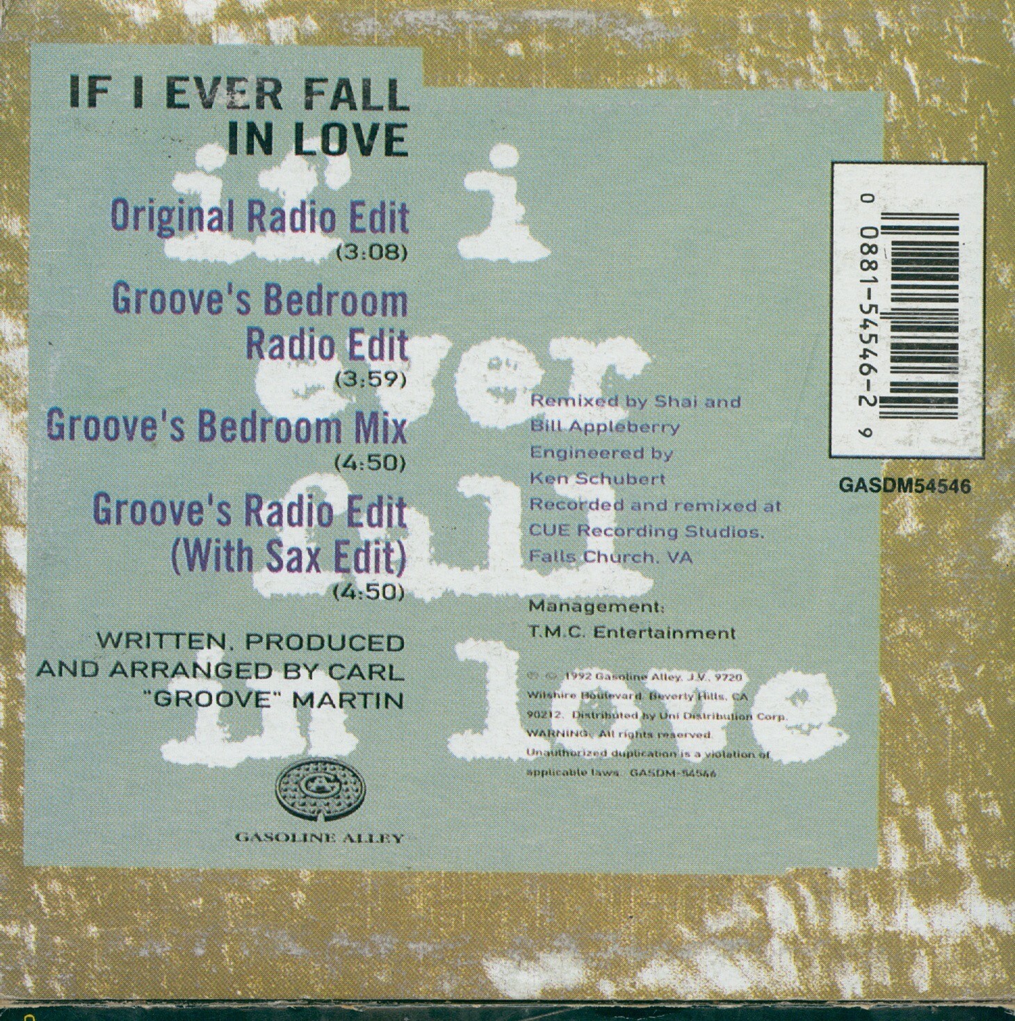 Shai - If I Ever Fall in Love card sleeve cd 8815454629 | eBay Australia