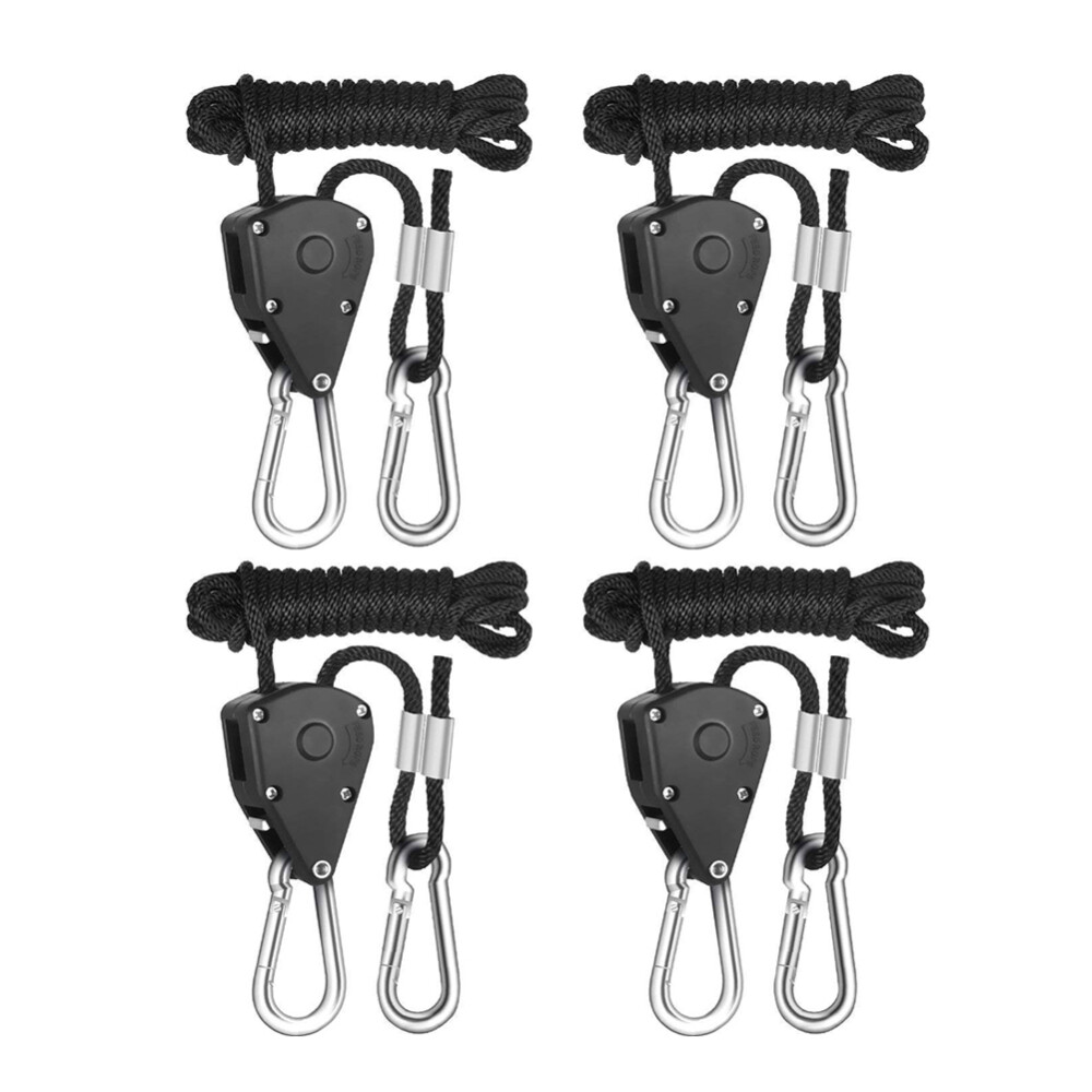 2-12X Camping Ratchet Pulley Tent Guide Rope Adjustable Guy Line ...