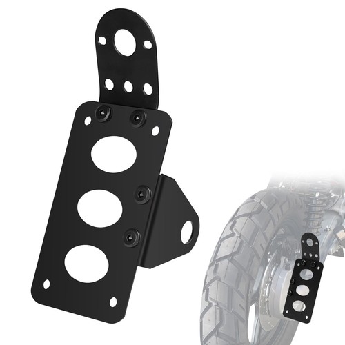 7/8" Axle Hole Side Mount License Plate Holder Frame Custom Horizontal ...
