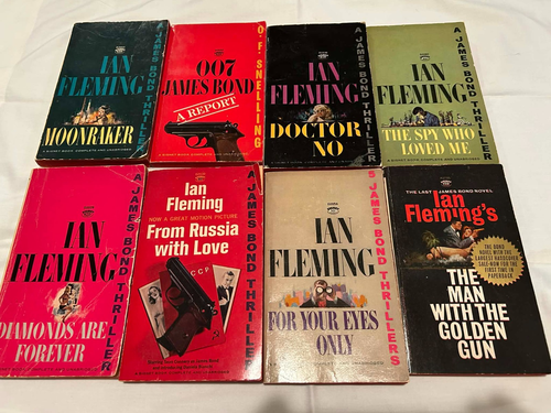 Vintage James Bond 007 Paperbacks, 50s 60s by Ian Fleming Lot of 8 | eBay