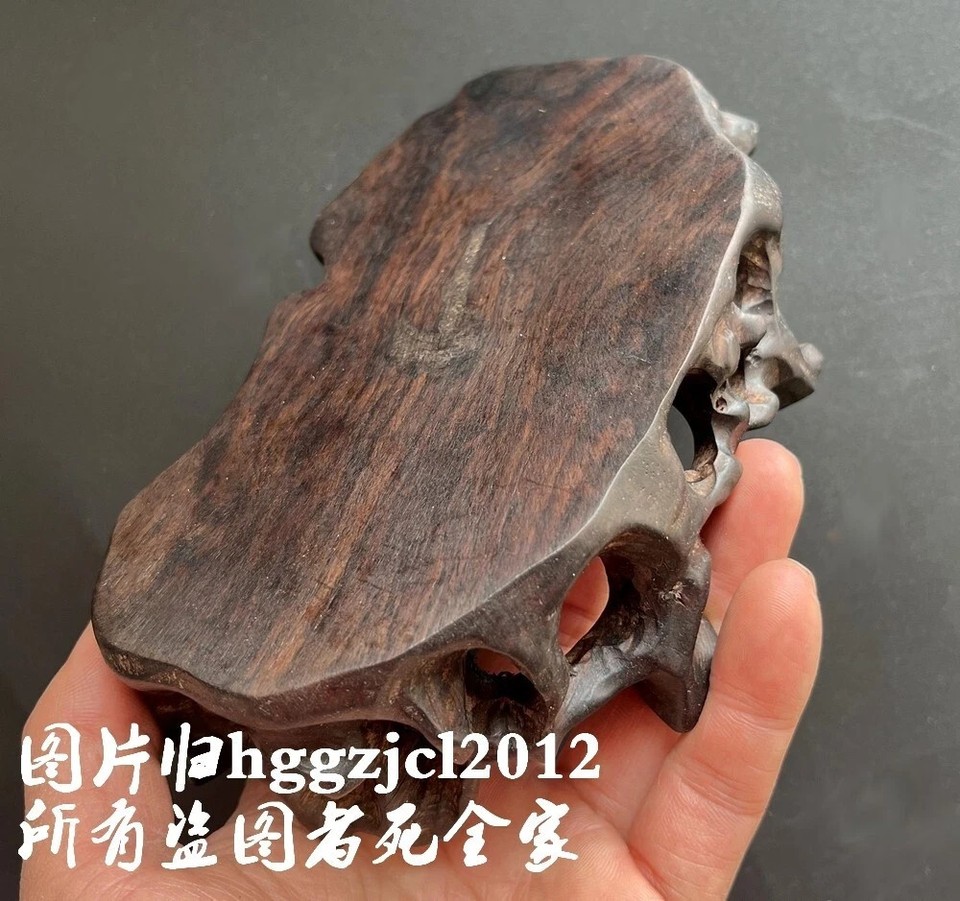 Natural Ebony Wood Carved Display Rack Tree Root Bonsai Pot Art Vase ...