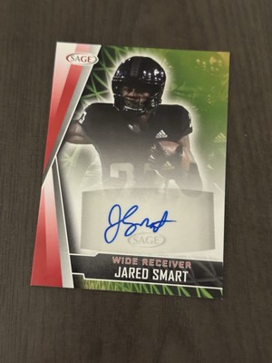 2022 SAGE High Series Autographs Red A-JS JARED SMART Signed Auto ...