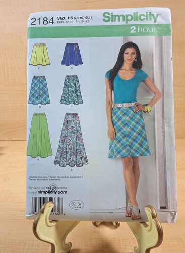 Simplicity Pattern 2184 Misses' Bias & Gored Skirts Sizes 6 to 14 Uncut ...