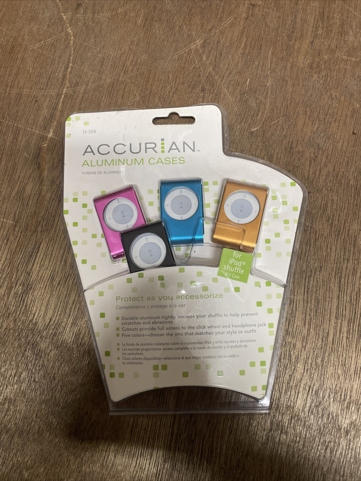 Pack of 4 Multicolor Accurian Aluminum Cases for iPod Shuffle 2nd ...