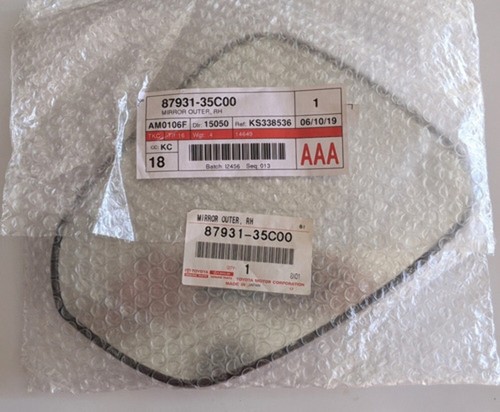 GENUINE TOYOTA 4RUNNER 14-22 RIGHT PASSENGER DOOR MIRROR GLASS OEM ...