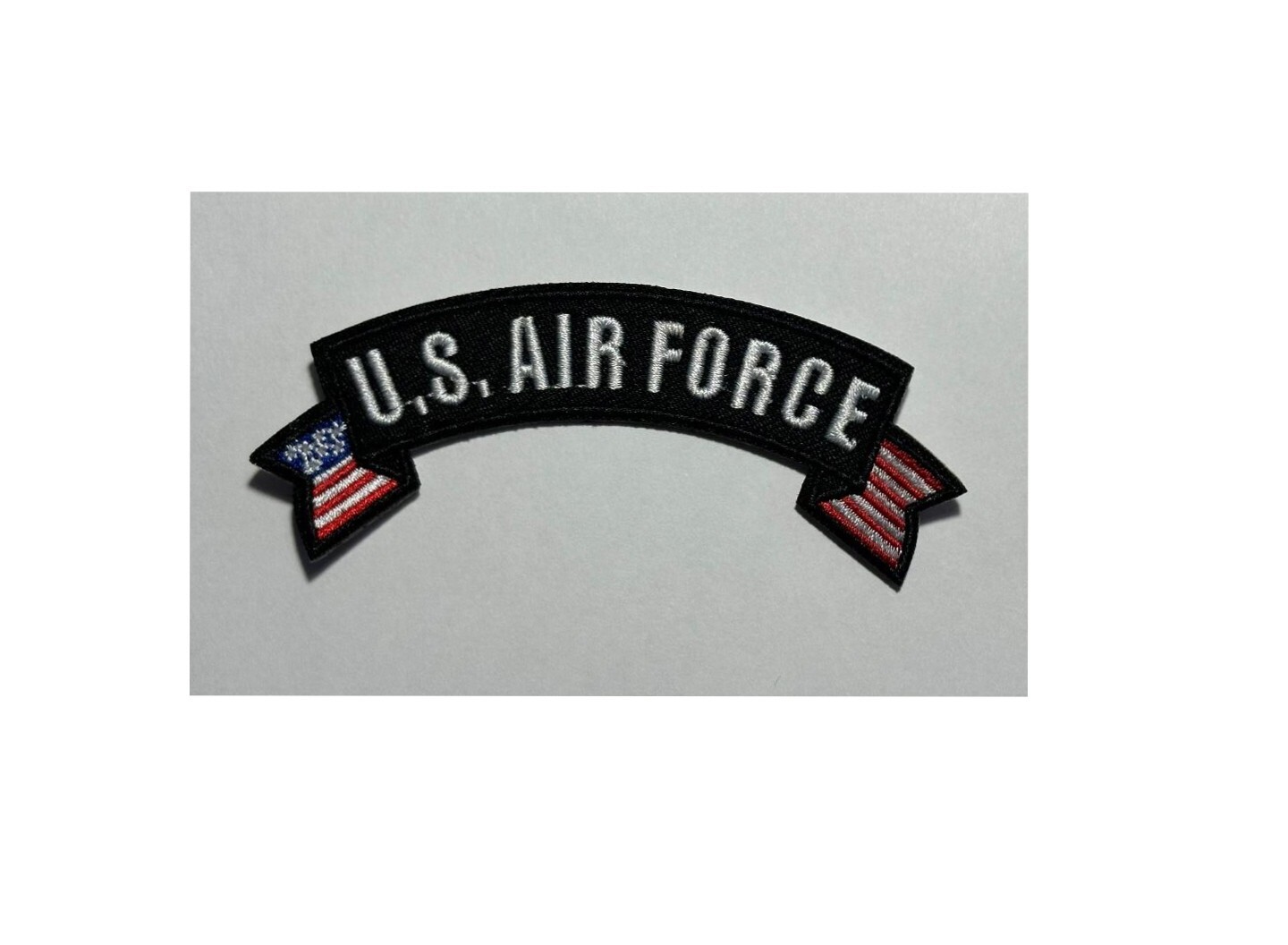 U.S. AIR FORCE USA FLAG Military Rocker/Tab Patch - Small 4x1.5 inch | eBay