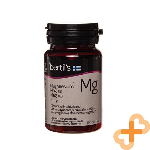 BERTIL'S Magnesium 85 MG 100 Tablets Normal Muscle & Nervous System ...