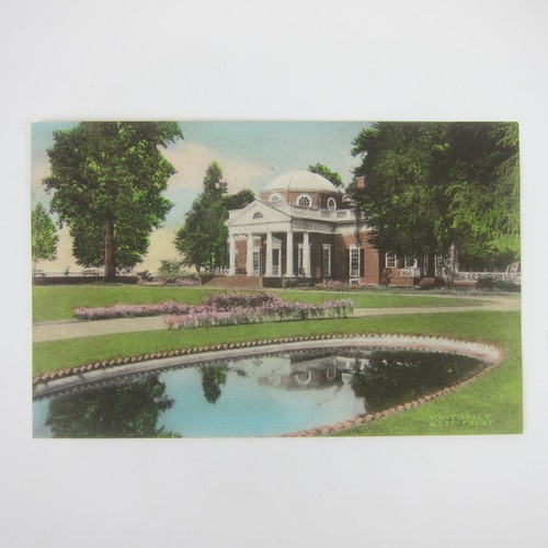 Vintage Postcard Charlottesville Virginia Thomas Jefferson Monticello ...