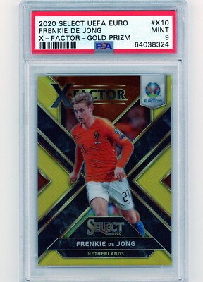 2020 Select UEFA Euro Frenkie De Jong Nethelands X-Factor Gold Prizm ...