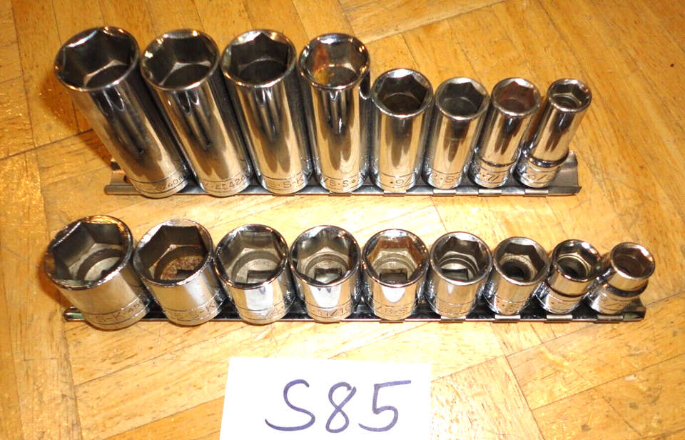S-K TOOLS 17 PIECE 3/8 DRIVE SHORT & DEEP SAE. SOCKET SETS | eBay