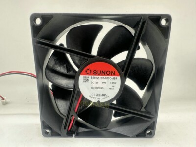 1 PCS SUNON Fan EE92251B3-000C-A99 DC12V 1.30W 9225 9cm 2 wire cooling ...