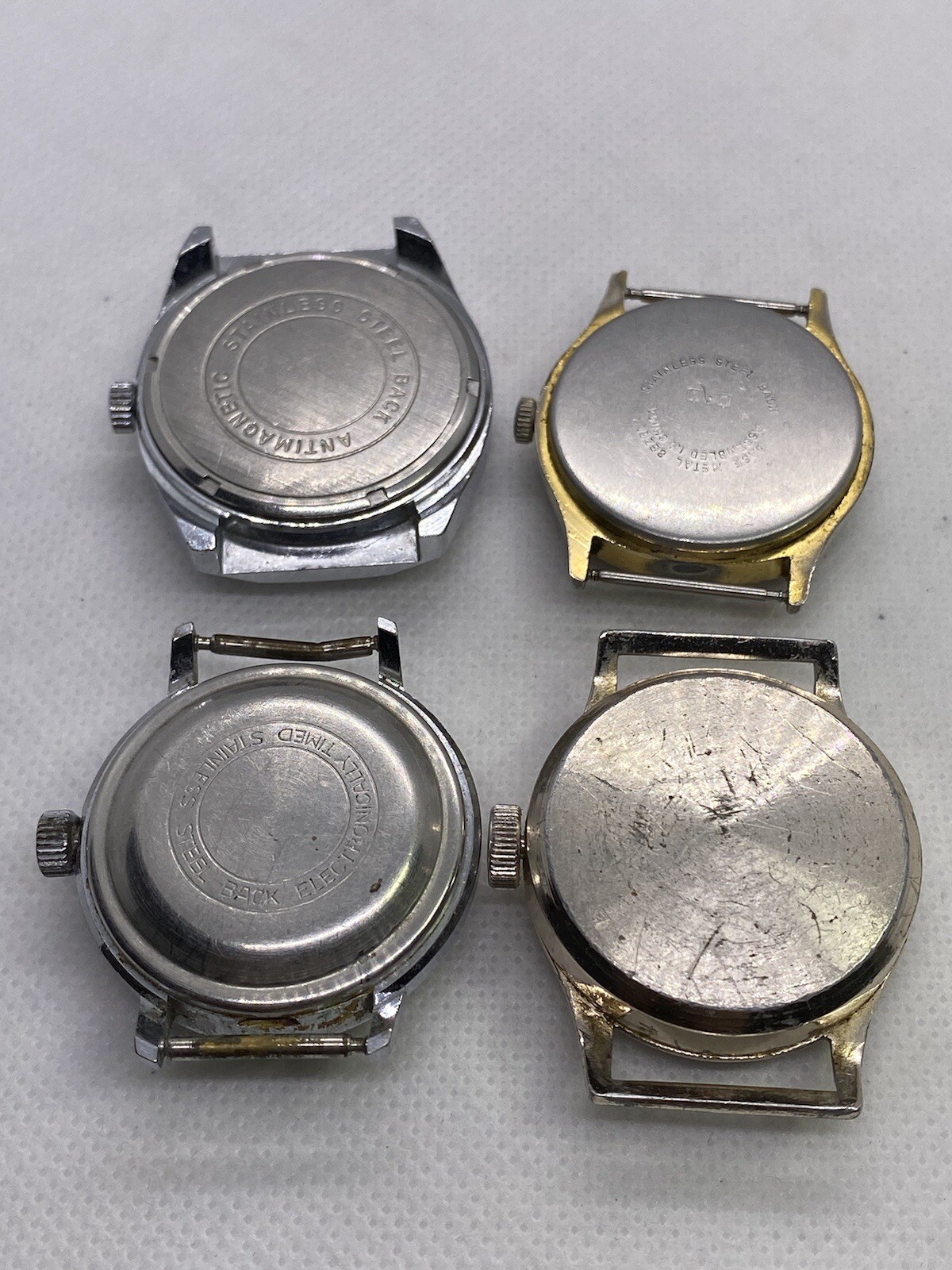 4 Vintage Watches, All Wind Up Watches, None Runners, Spares Or Repairs ...