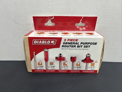 Diablo 5pc General Purpose Router Bit Set DR89100 | eBay