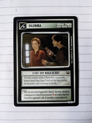 Star Trek CCG Mirror Mirror A Fast Ship Would Be Nice 2R - Dilemma RARE ...