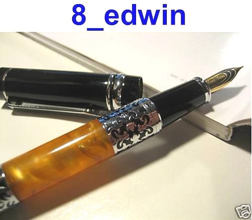 Beautiful Solid Replica Amber Heavy Body Fountain Pen | eBay