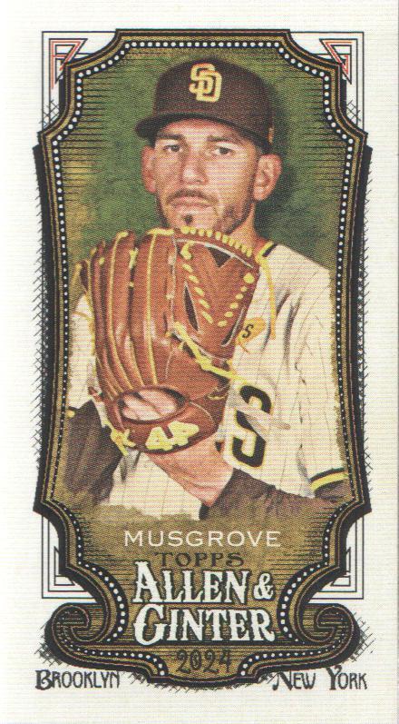 2024 Topps Allen & Ginter - Short Print Mini #304 Joe Musgrove for sale ...