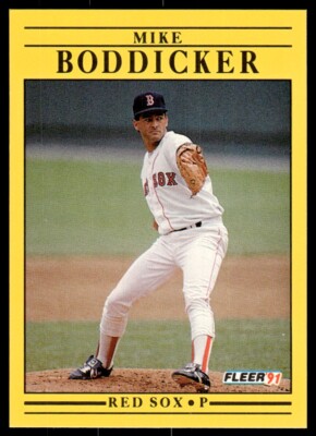 1991 Fleer Baseball Card Mike Boddicker Boston Red Sox #85 | eBay