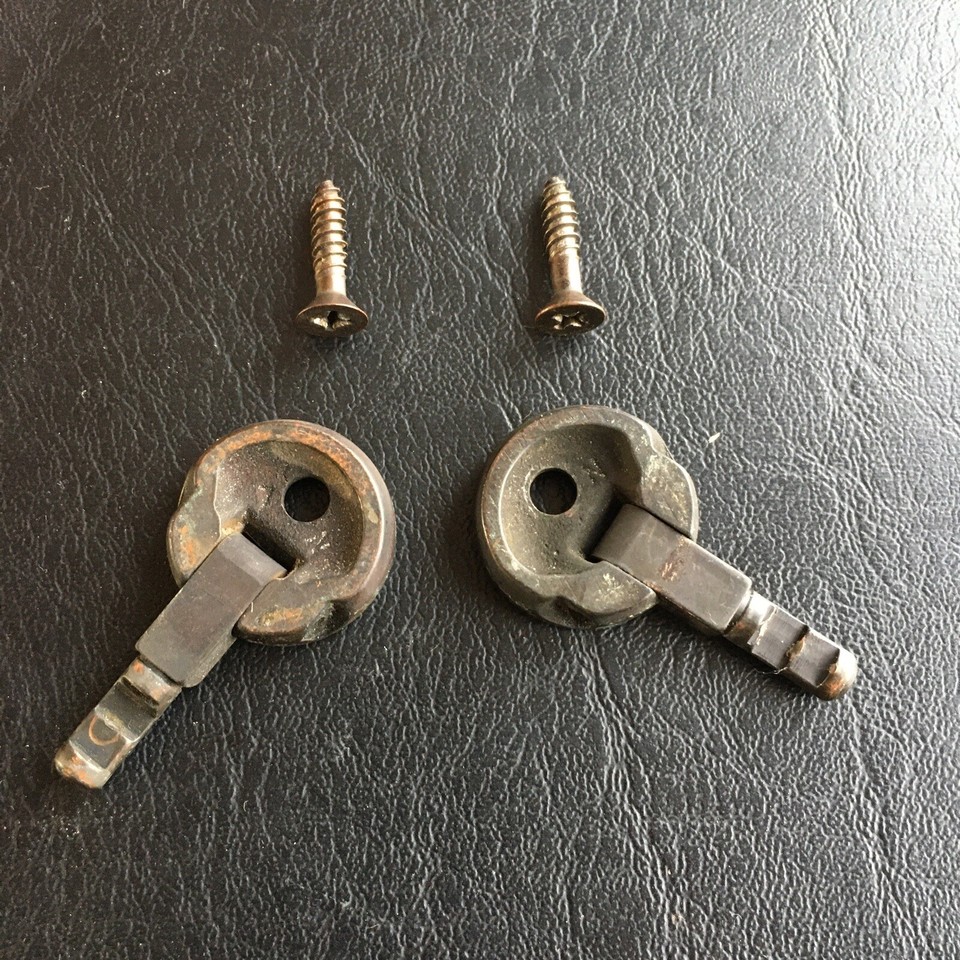 Vintage Singer Sewing Machine Cabinet Hinges 1 Hole Banjo Lollipop | eBay