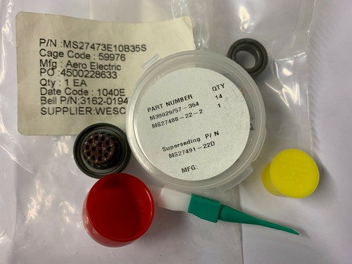 MS27473E10B35S MIL-SPEC. CONNECTOR WITH CONTACTS | eBay