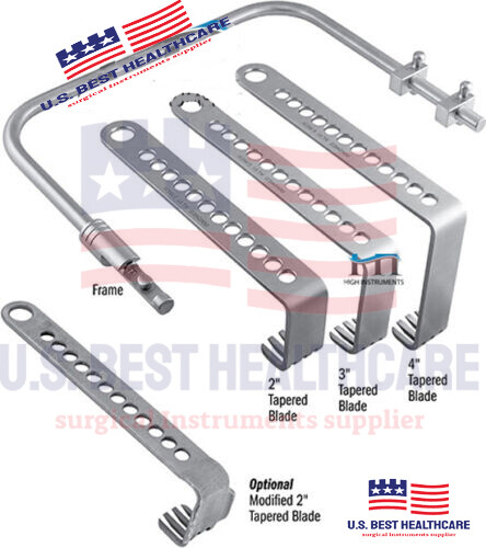 surgicalcharnley hip retractor set with locking frame | eBay