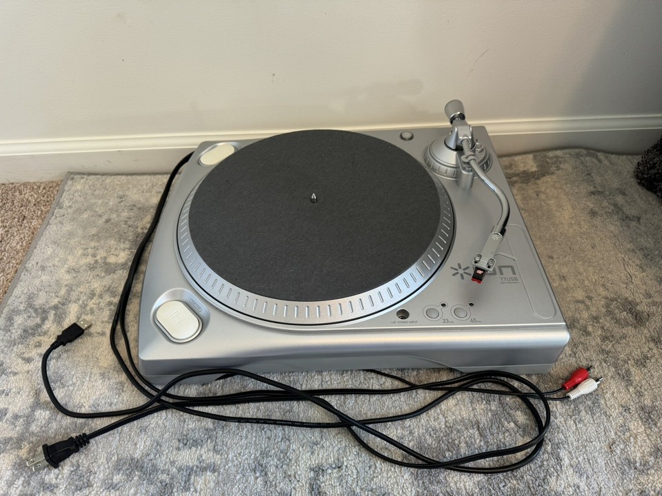 Ion (Numark) Turntable TTUSB Vinyl to MP3 or WAV USB Record Player ...