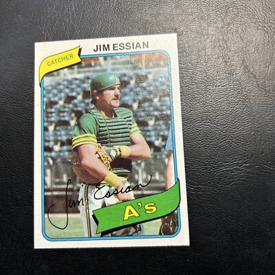 #341 Jim Essian Oakland A’s 1980 Topps Baseball Card Cb20-1 | eBay