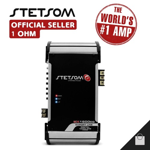 Stetsom EX 1600 EQ 1 Ohm Amplifier 1.6K W Compact Power Car Amp - USA ...