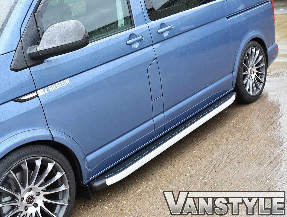 FITS VW T6 TRANSPORTER SWB 15> ALUMINIUM SIDE STEP CLUMBER STYLE ...