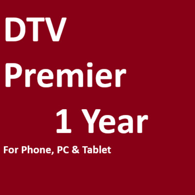 DTV Premier TV - Watch Direct on Phone PC Tablet - 1 Year | eBay