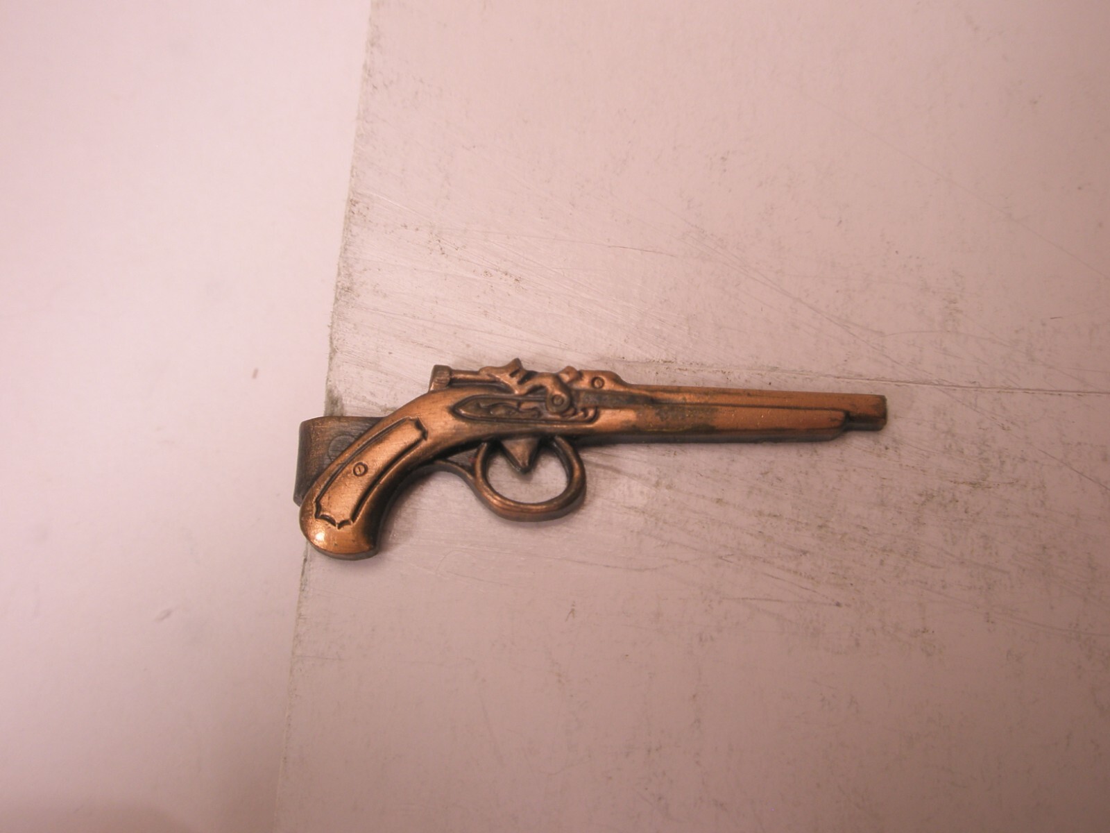 Dueling Pistol Flintlock Copper Color Vintage SMALL T… - Gem