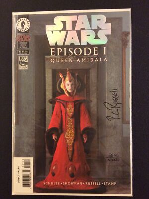 STAR WARS EPISODE 1 QUEEN AMIDALA #1 Comic DF Holofoil Ed SIGNED PC ...