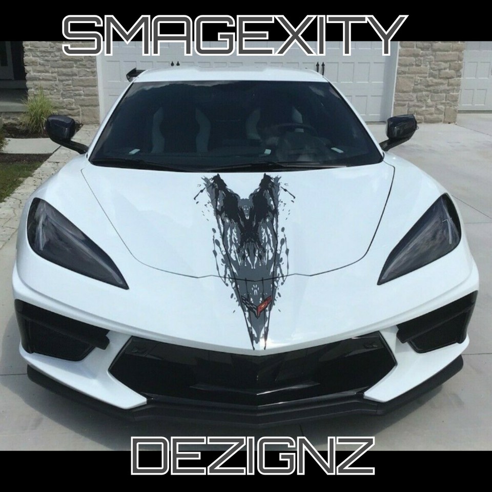 FOR CORVETTE C8 TRIBAL SPLASH SPLATTER DECAL GRAPHICS KIT | eBay