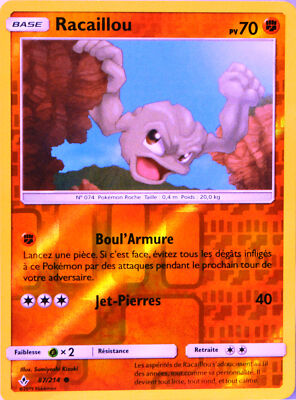 carte Pokémon 87/214 Racaillou - REVERSE SL10 - Soleil et Lune ...
