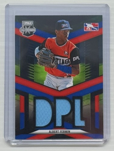 2023 Panini Elite Extra Albert Fermin DPL Materials Prospect Jersey # ...
