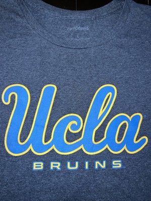 vtg UCLA Bruins Cursive Logo Large Shirt Blue NCAA University College ...