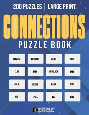 Connections Puzzle Book: 200 Large Print Connections Word Game ...