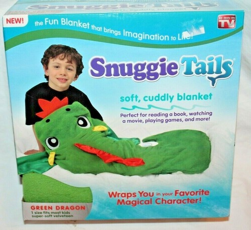 Snuggie Tails Fiery Green Dragon Soft, Cuddly Blanket "AS SEEN ON TV ...