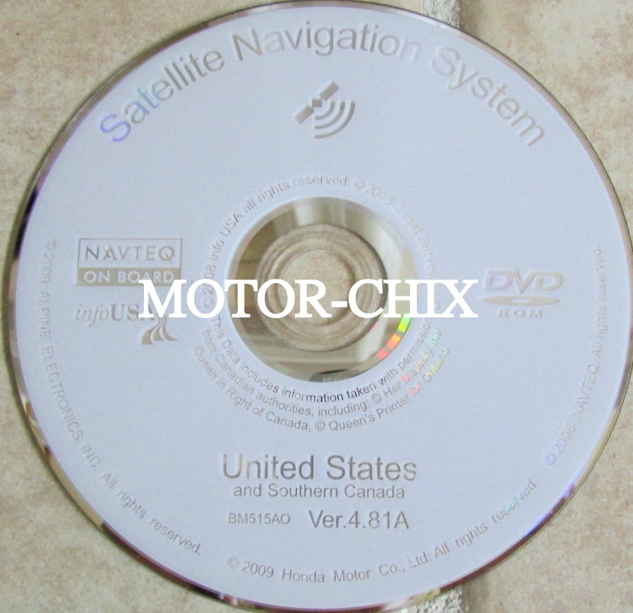 Honda Acura Navigation Disc Bm515ao Ver 4.81a USA for sale online | eBay