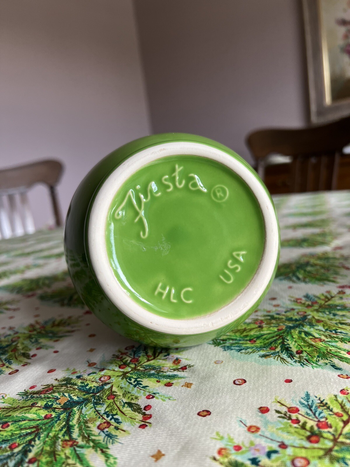 Fiesta Fiestaware RARE Shamrock Green Royale Vase | eBay