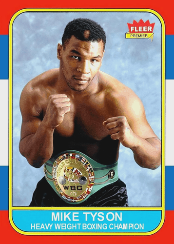Mike Tyson 2018 Sports Journal 1986 Retro Style Card rookie | eBay