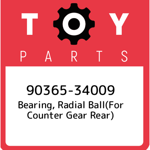 90365-34009 Toyota Bearing, radial ball(for counter gear rear ...