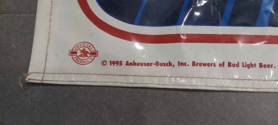 Vintage 1995 Bud Light Beer Vinyl Banner Large 82”x 22” Man Cave ...