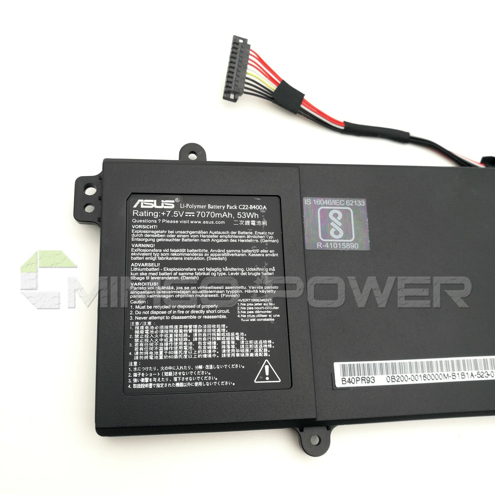 New Genuine C22-B400 Battery for ASUS PRO ADVANCED BU400 BU400A BU400V ...