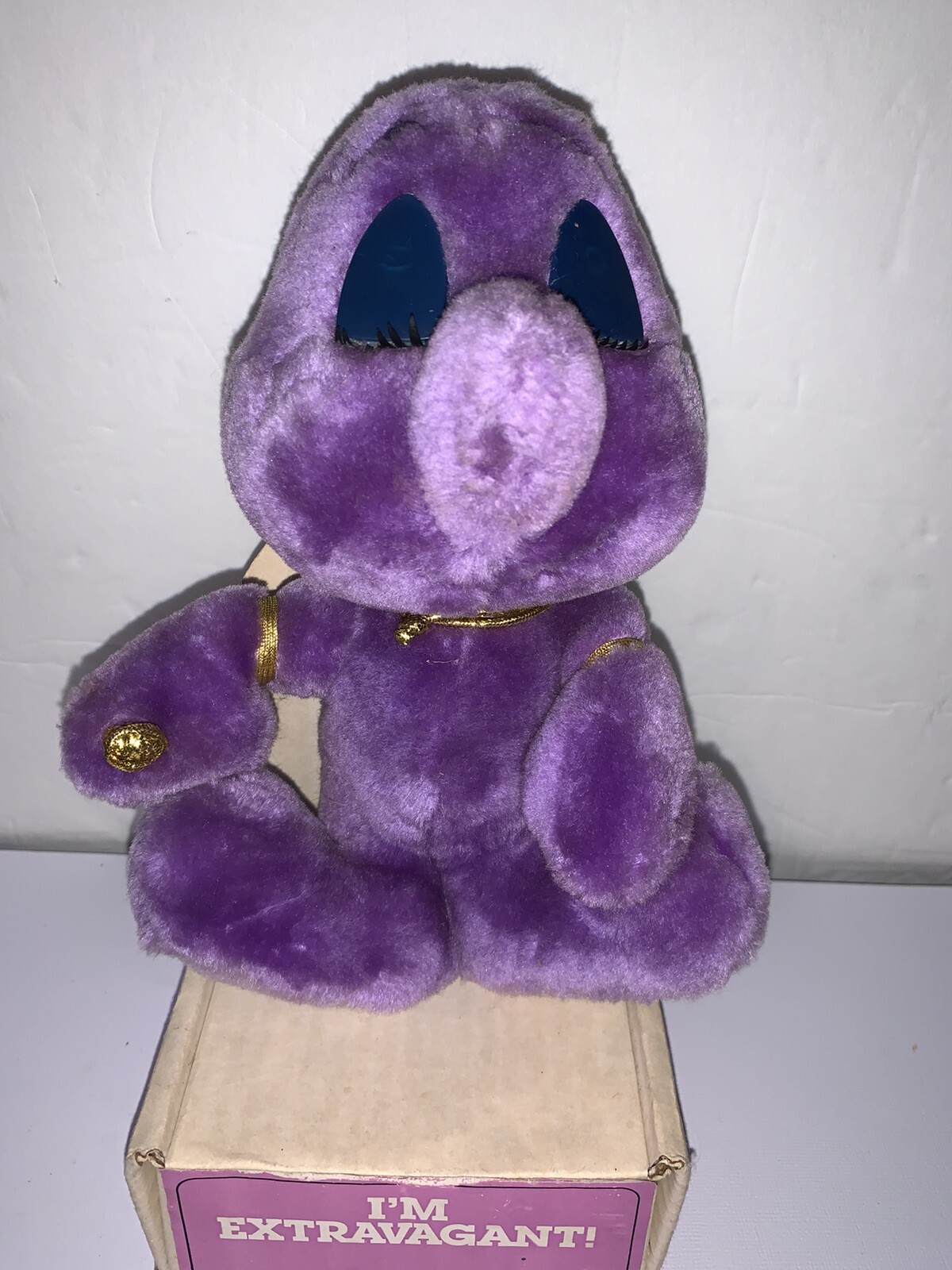 Vintage Moodie I'm Extravagant Purple Plush Doll Original Box Kent Toys ...