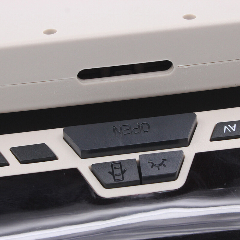 US 15.6'' Car Flip Down LCD Monitor Player Roof Mount Overhead Monitors ...