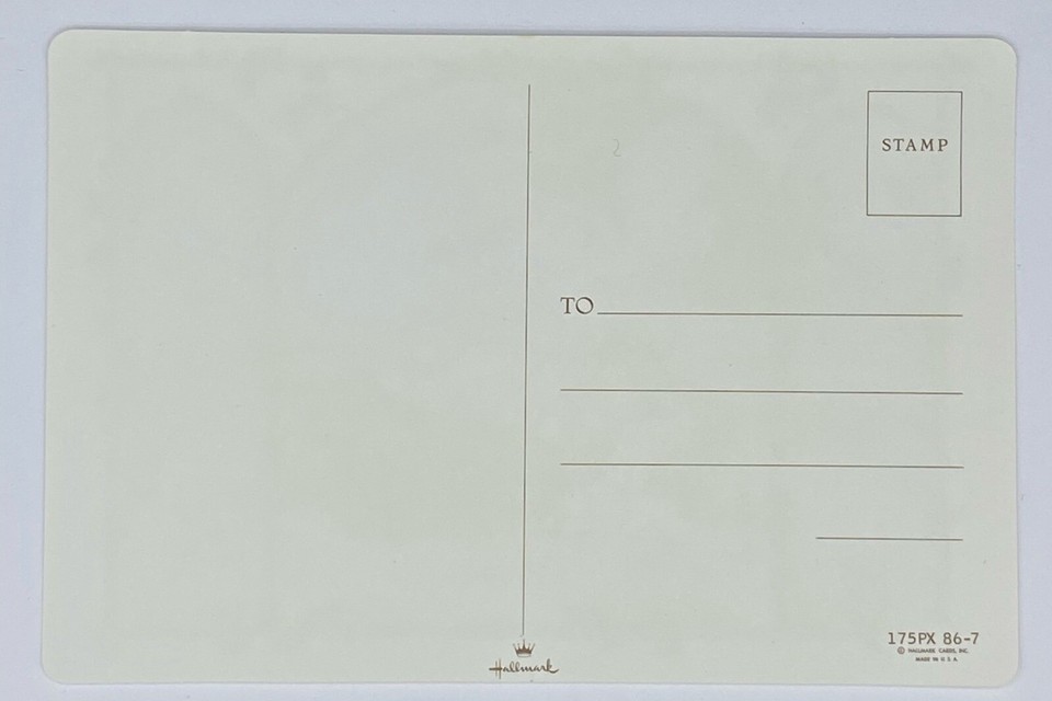 Vintage Single Layer Greeting Card Postcard Hallmark Baby Jesus ...